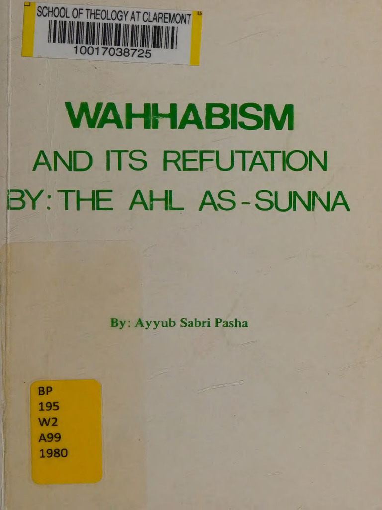 Wahhabism - and Its Refutation: BY: The Ahl As-Sunna | PDF | Wahhabism ...