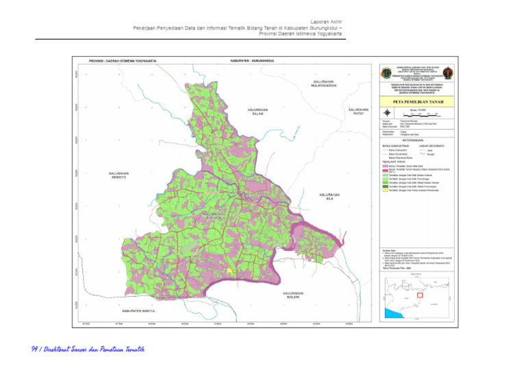 Data Tematik Tanah Gunungkidul Yogyakarta | PDF