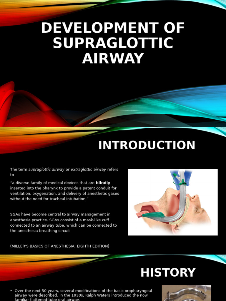 EDIT Development of Supraglottic Airway Edit 1 | PDF | Medical ...