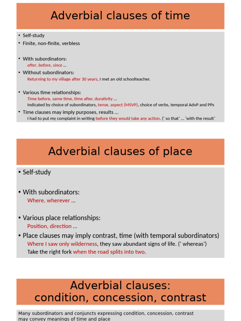 SMS 7 8 Condition, Concession, Contrast Clauses | PDF | Clause ...