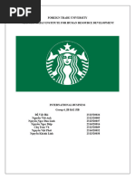 Starbucks' Global Expansion Strategy | PDF | Starbucks | Brand