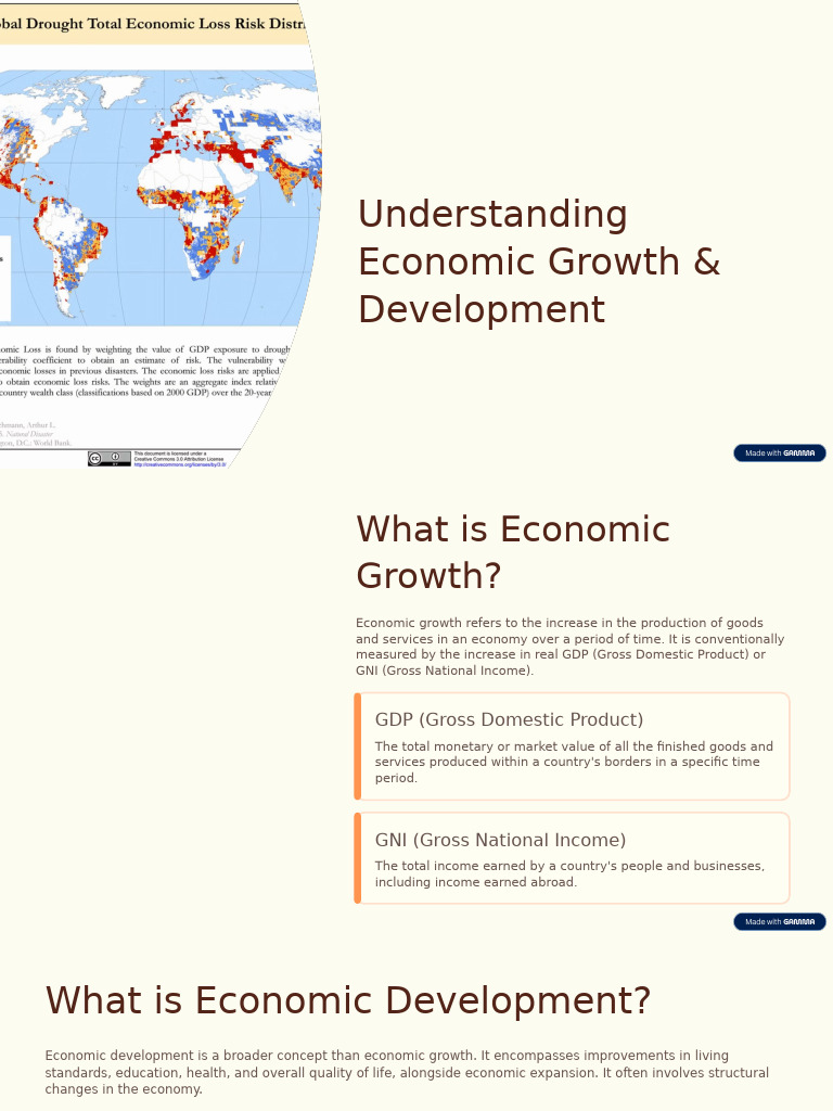 Understanding Economic Growth and Development | PDF | Economic Growth ...