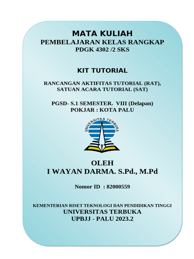 Cover Dan Lembar PengesahanPKR | PDF