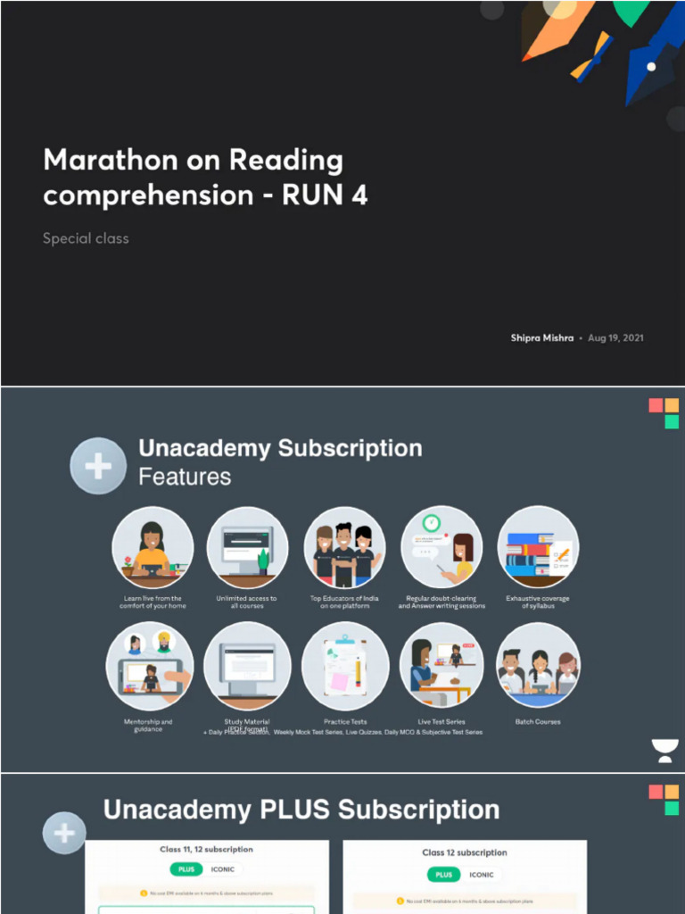 Marathon On Reading Comprehension RUN 4 No Anno | PDF