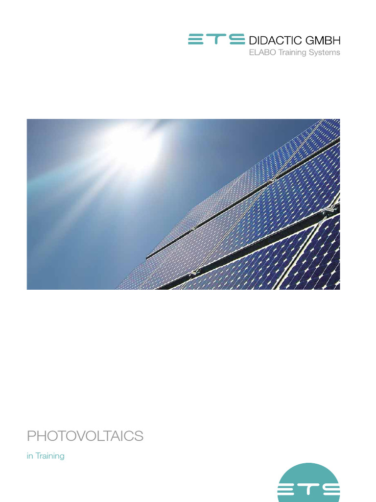 ETS DIDACTIC - Fotonapon | PDF | Photovoltaics | Photovoltaic System