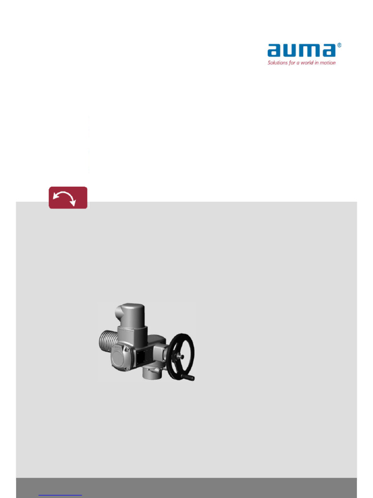 AUMA Part-Turn Actuator Operation Guide | PDF | Electrical Connector ...