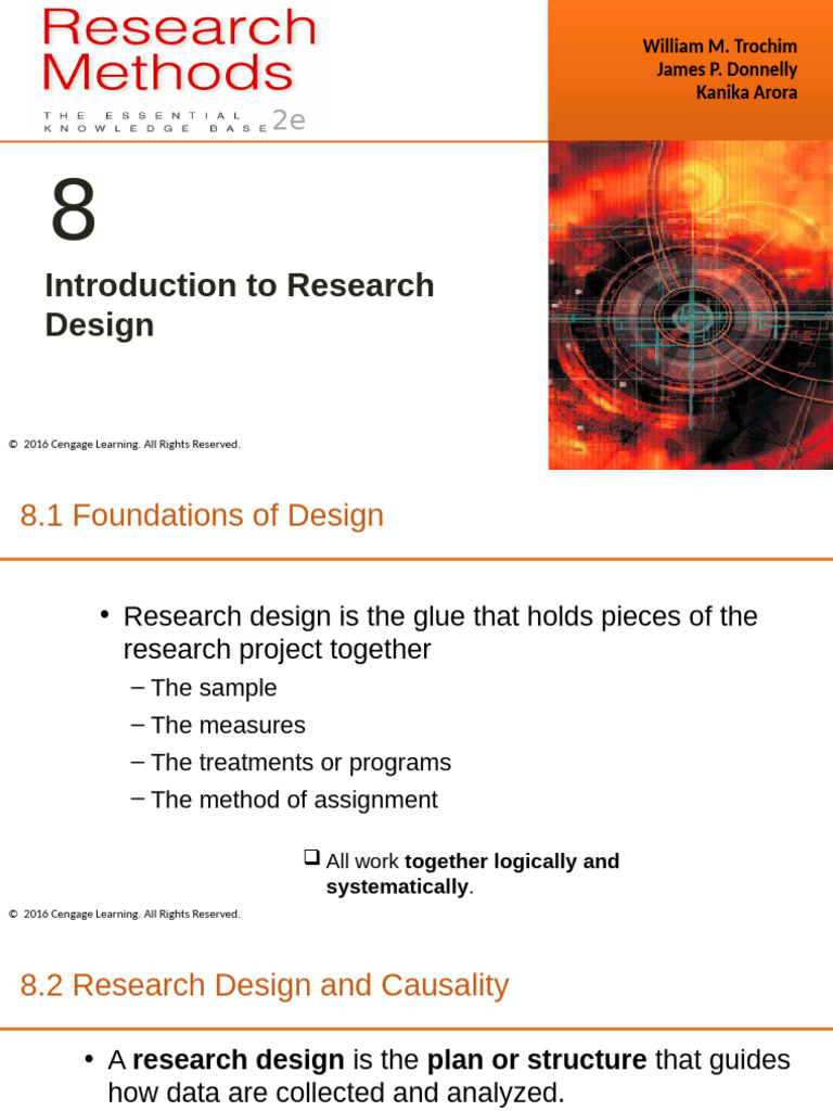 Week 08 Introduction To Designs | PDF | Causality | Quantitative Research