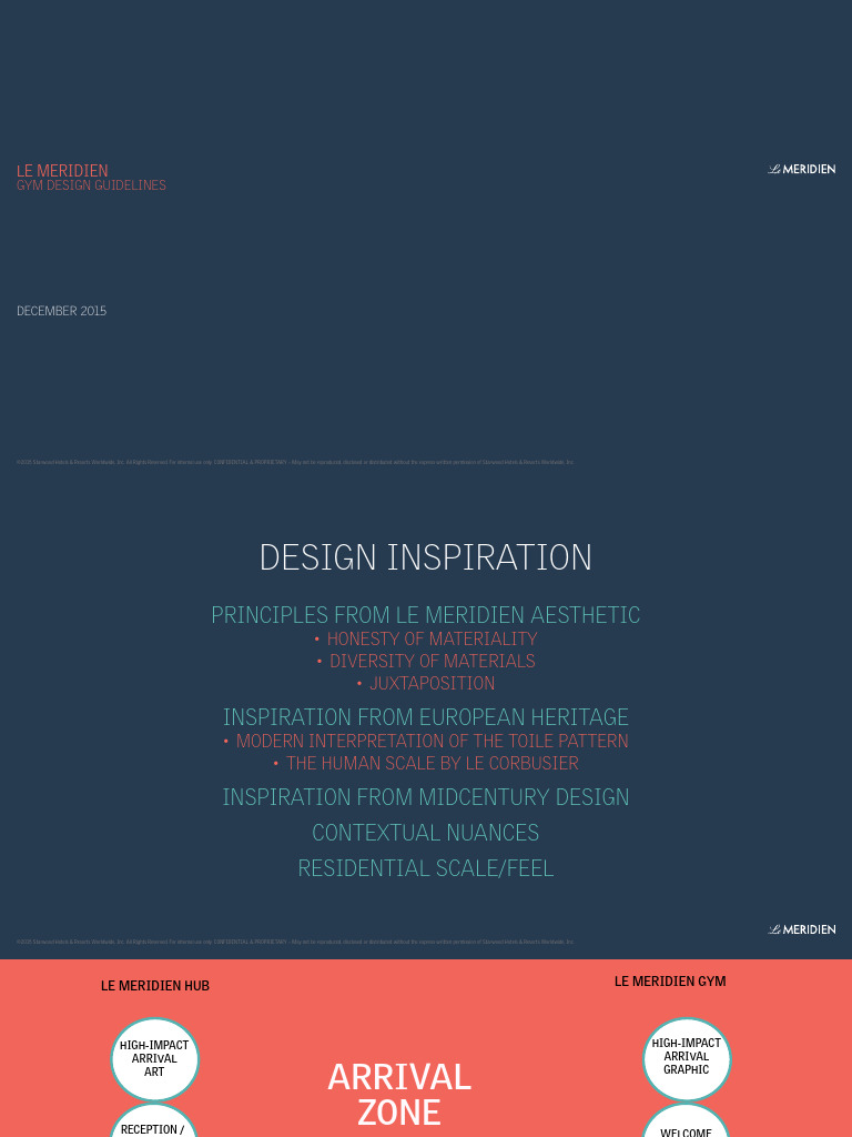 Le Meridien Gym Design Guideline | PDF