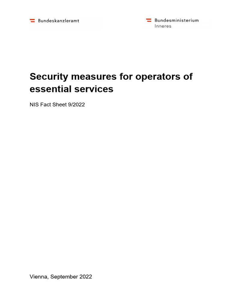 NIS_1_Factsheet_9_2022_1_0_en | PDF | Information Security | Risk ...