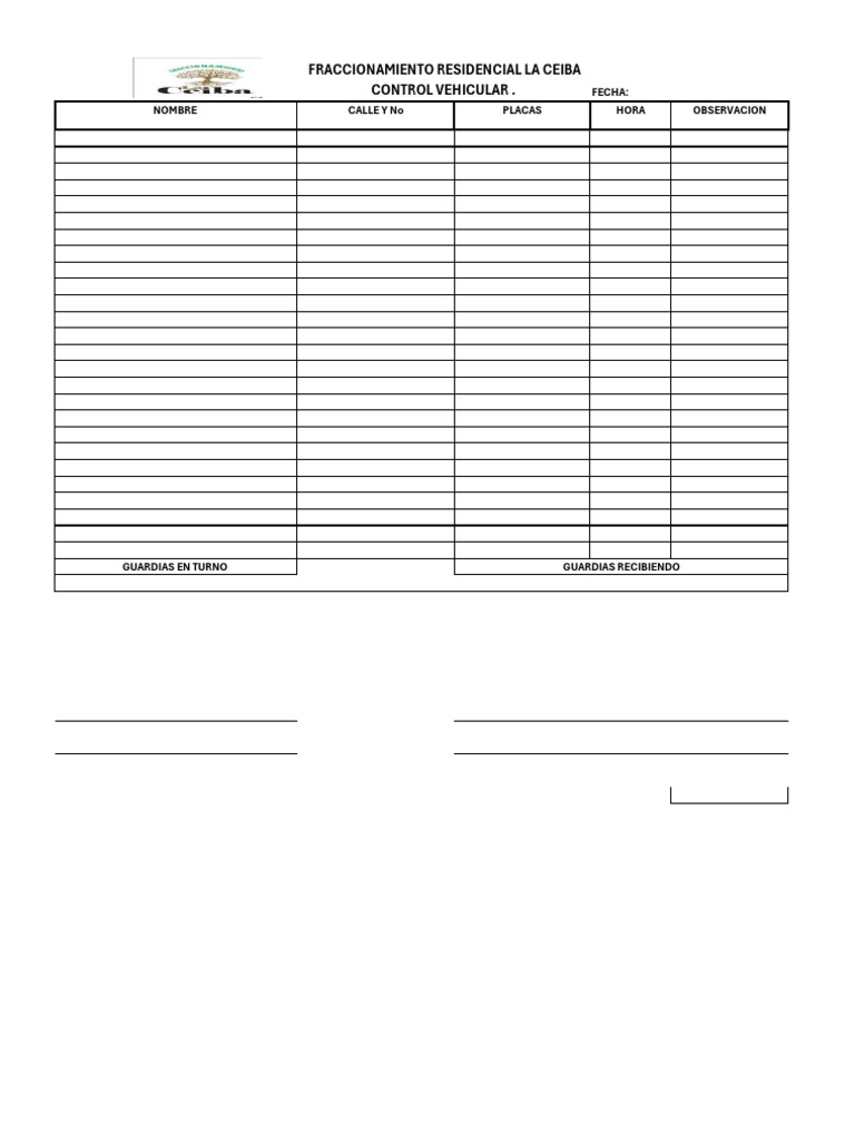 Registro Vehicular La Ceiba 2 | PDF