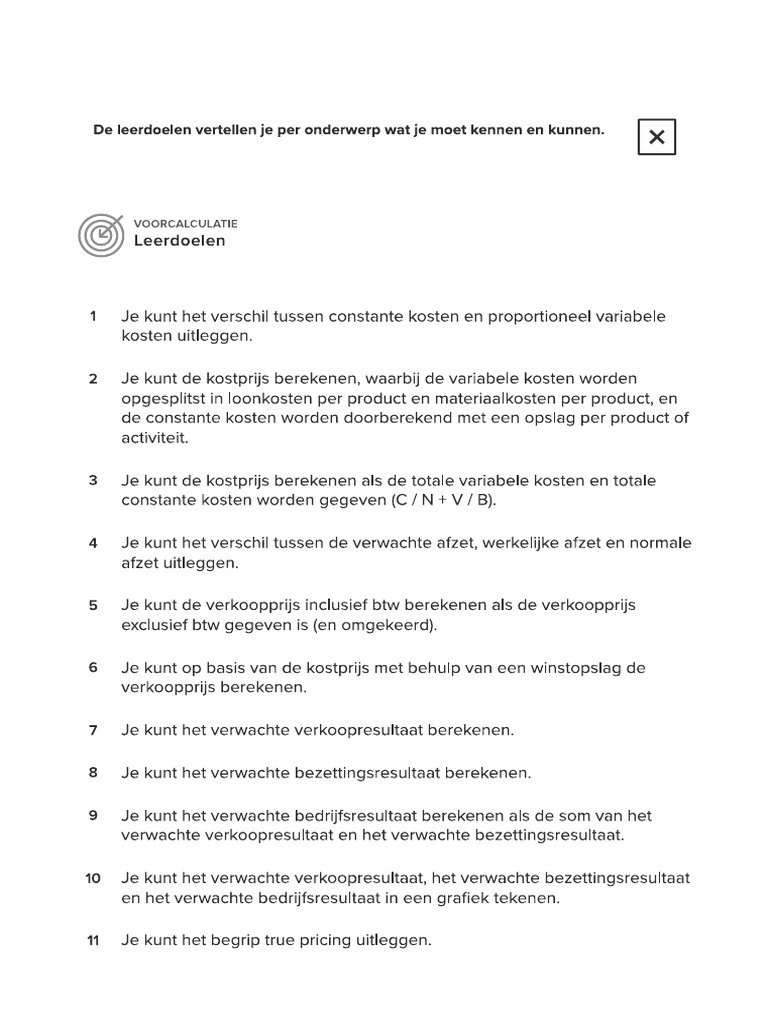 Voor Calcula Tie | PDF