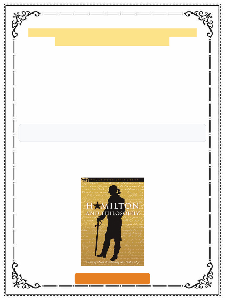 Hamilton and Philosophy Aaron Rabinowitz ebook digital print edition ...