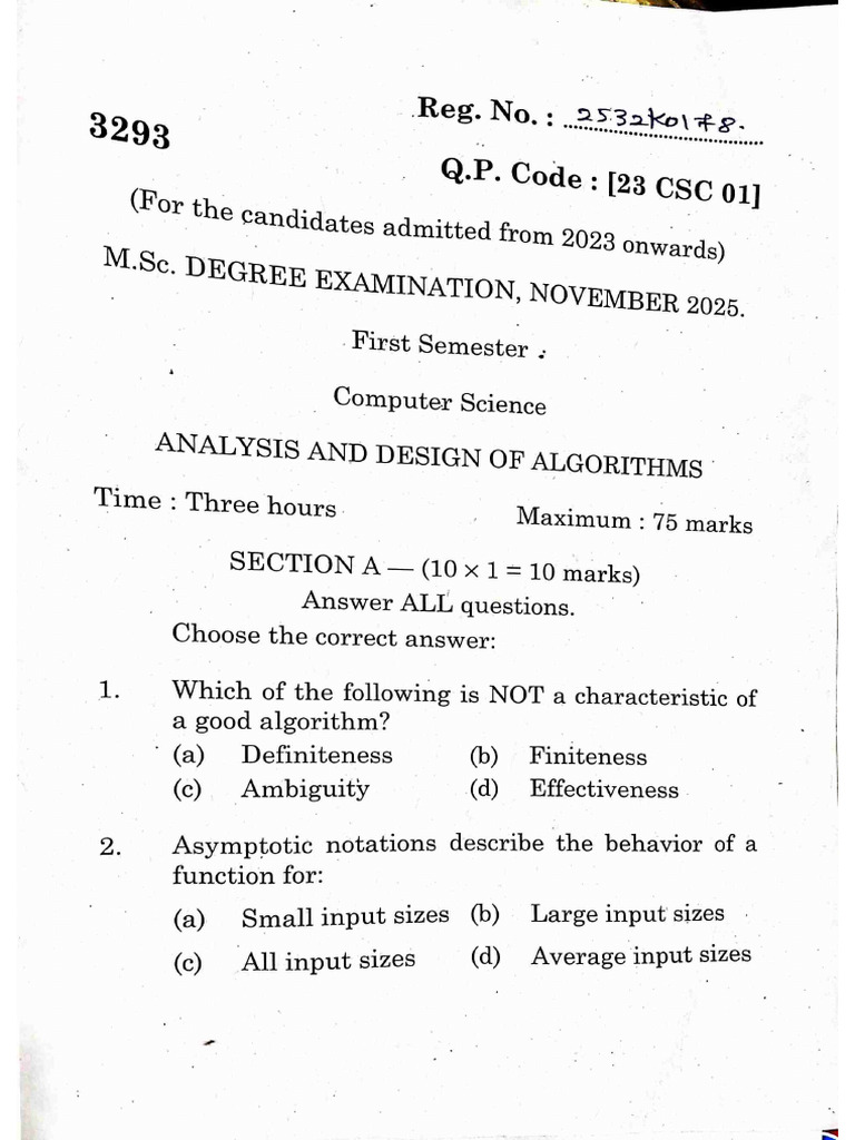 Ada Question 2025 | PDF