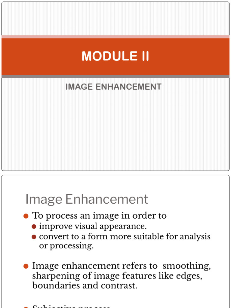Image Enhancemnt-till Spatial Filtering | PDF | Image Editing | Digital ...