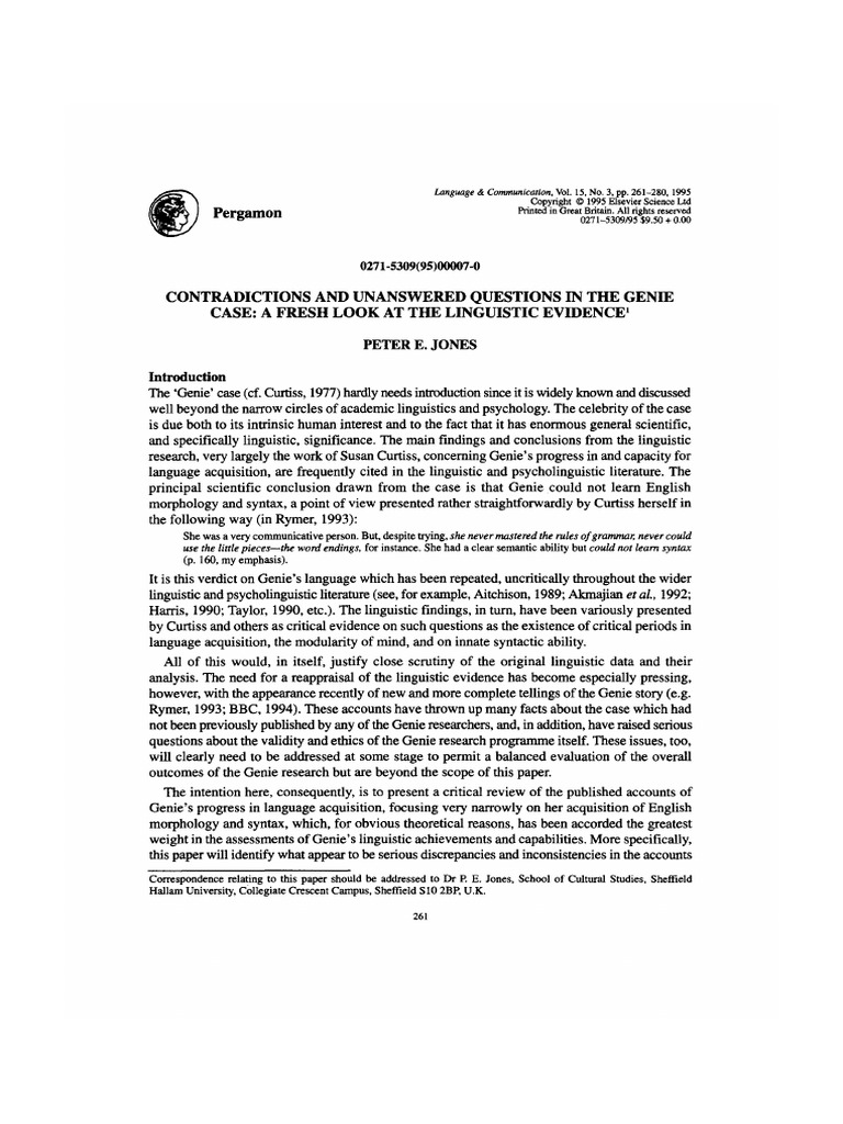 Genie Case - Peter Jones | PDF