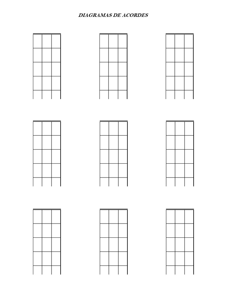 Diagrama de Acordes (Ukelele) | PDF
