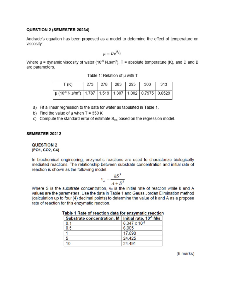 Wk6 Exercise Question | PDF
