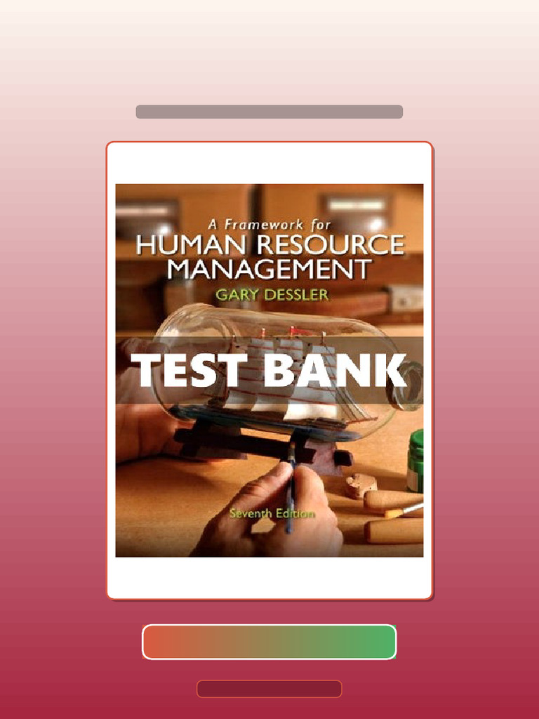 A Framework for Human Resource Management 7 Ed Gary Dessler eBook and ...