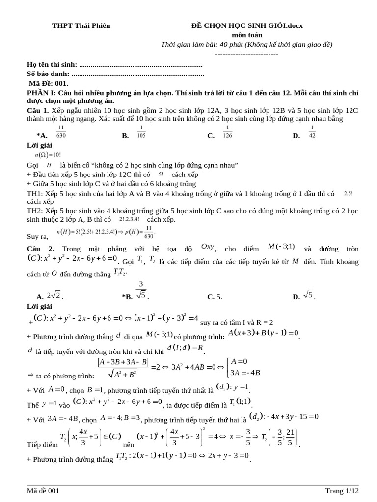 001 0cllev DE CHON HOC SINH GIOI - Docx 29 08 2024 | PDF