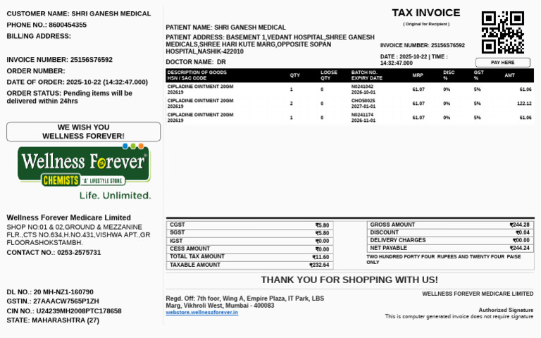 invoice_87cf1250a0adf8157b0ef568f89ef10c0fcb925afd505ba9 | PDF | Public ...