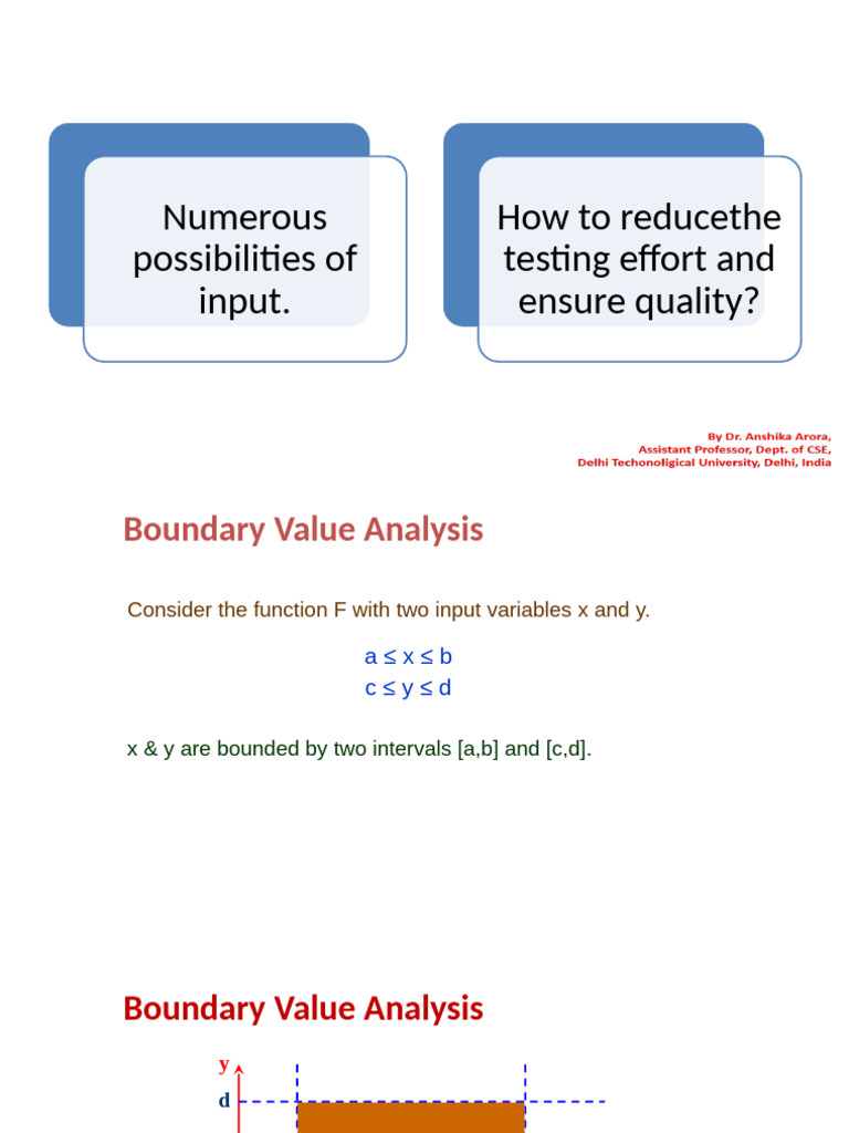 Boundary Value Analysis for Testing | PDF | Computer Programming ...