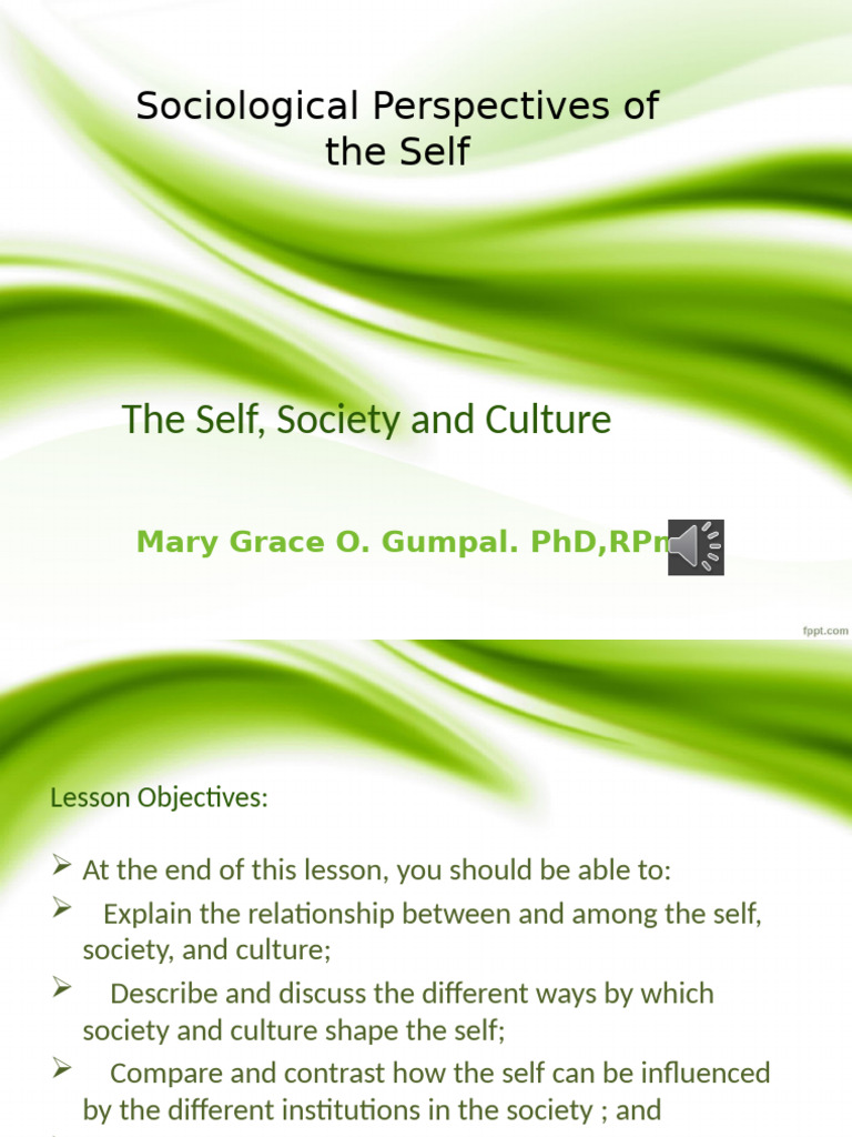 Self, Society, and Cultural Influence | PDF | Social Constructionism | Self