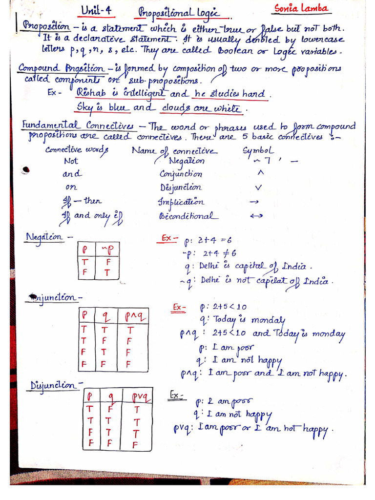Propositional & Predicate Logic | PDF
