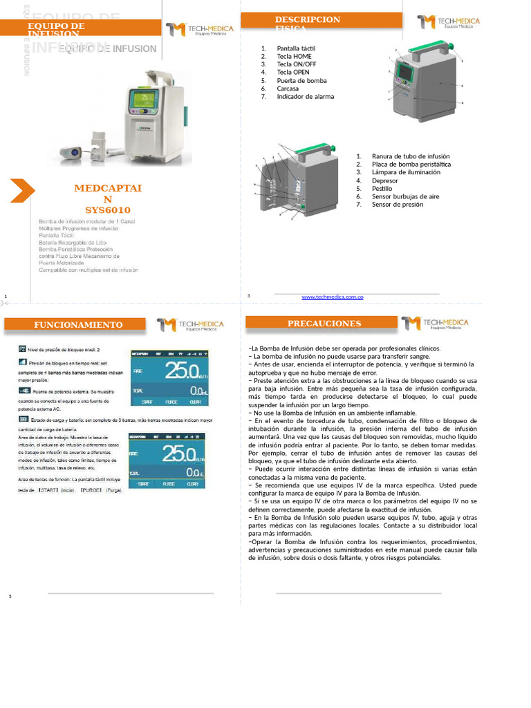 Equipo de Infusion Sys 6010 | PDF