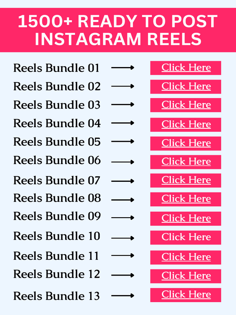 1500+ Instagram Reels Templates | PDF