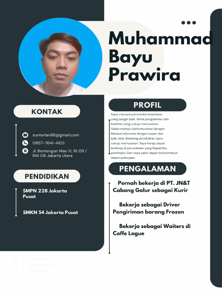 Cv (Bayu Prawira) | PDF