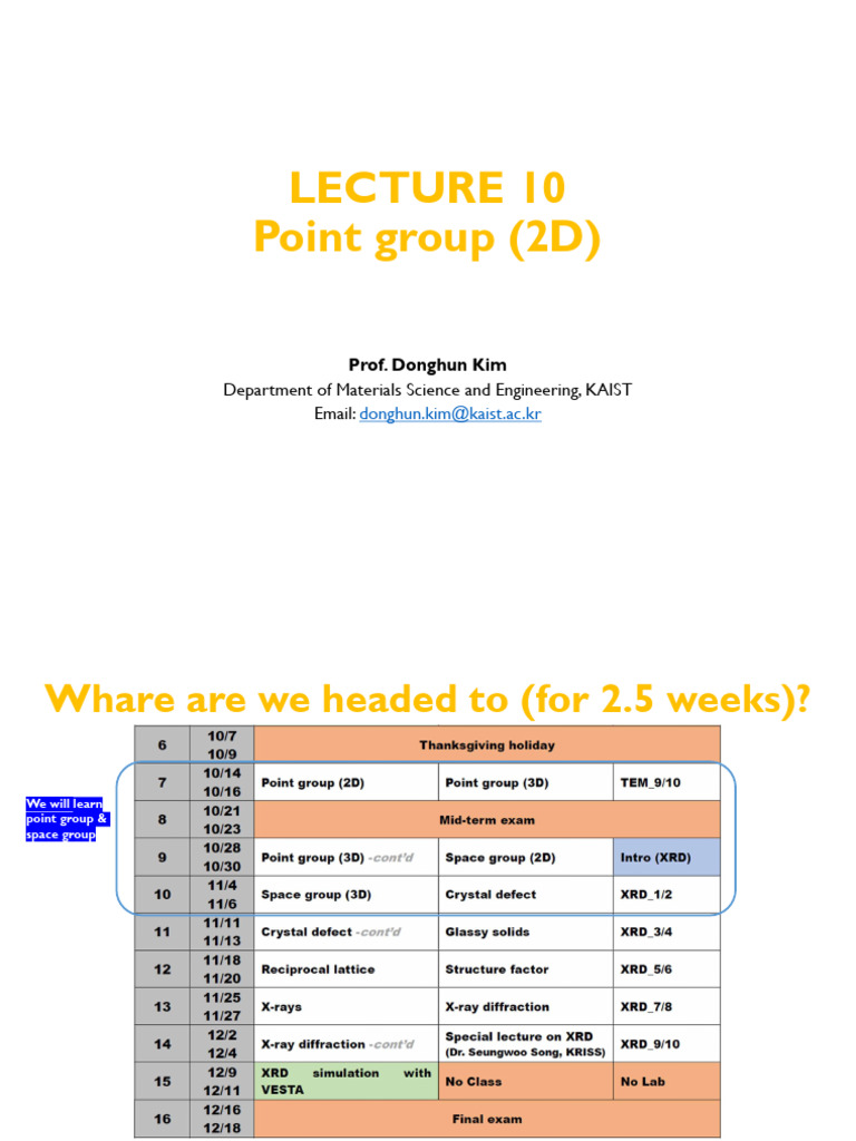 Lecture 10 - Scribble | PDF | Crystal Structure | Euclid