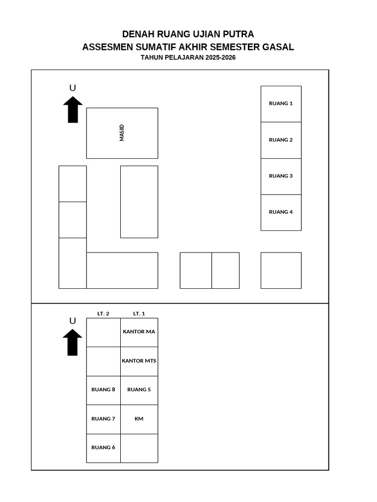 Denah Ruang Kelas | PDF