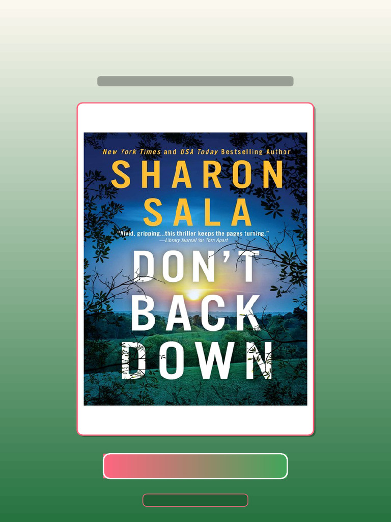 Dont Back Down Sharon 1728258561 9781728258560 HQ File Exam Prep | PDF