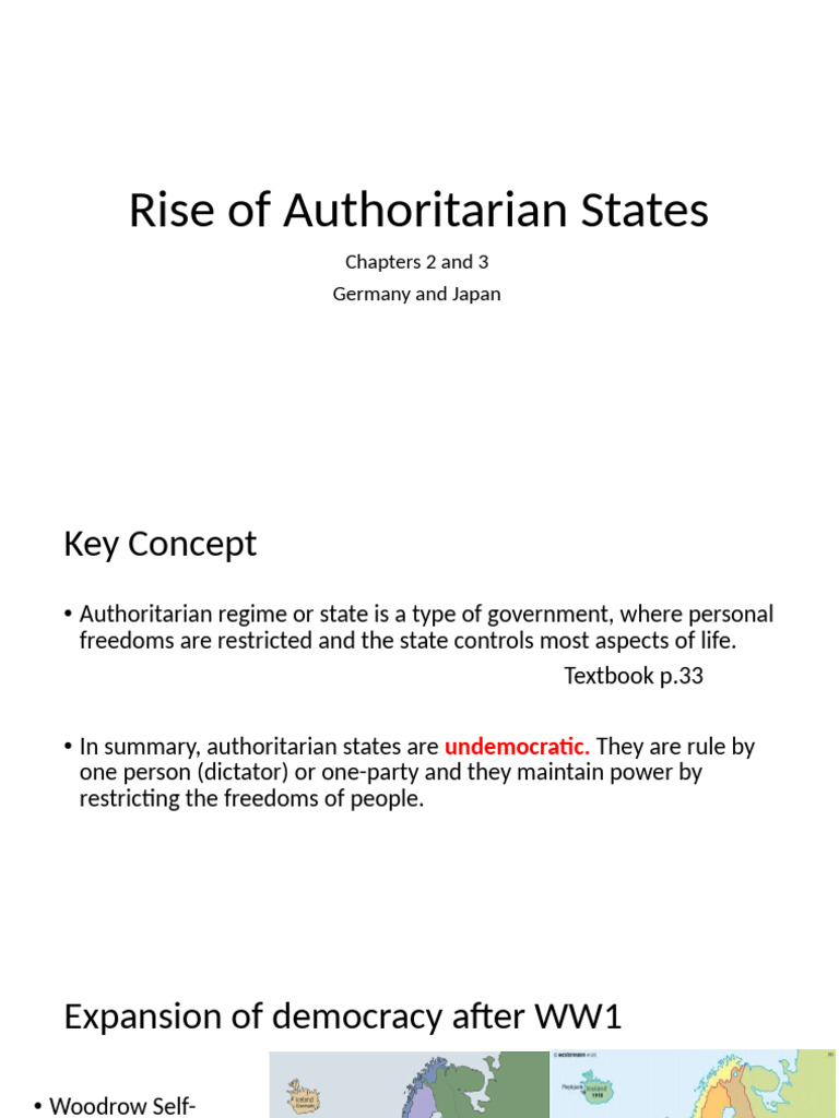 Rise of Authoritarian States and Weimar Germany | PDF | Weimar Republic ...