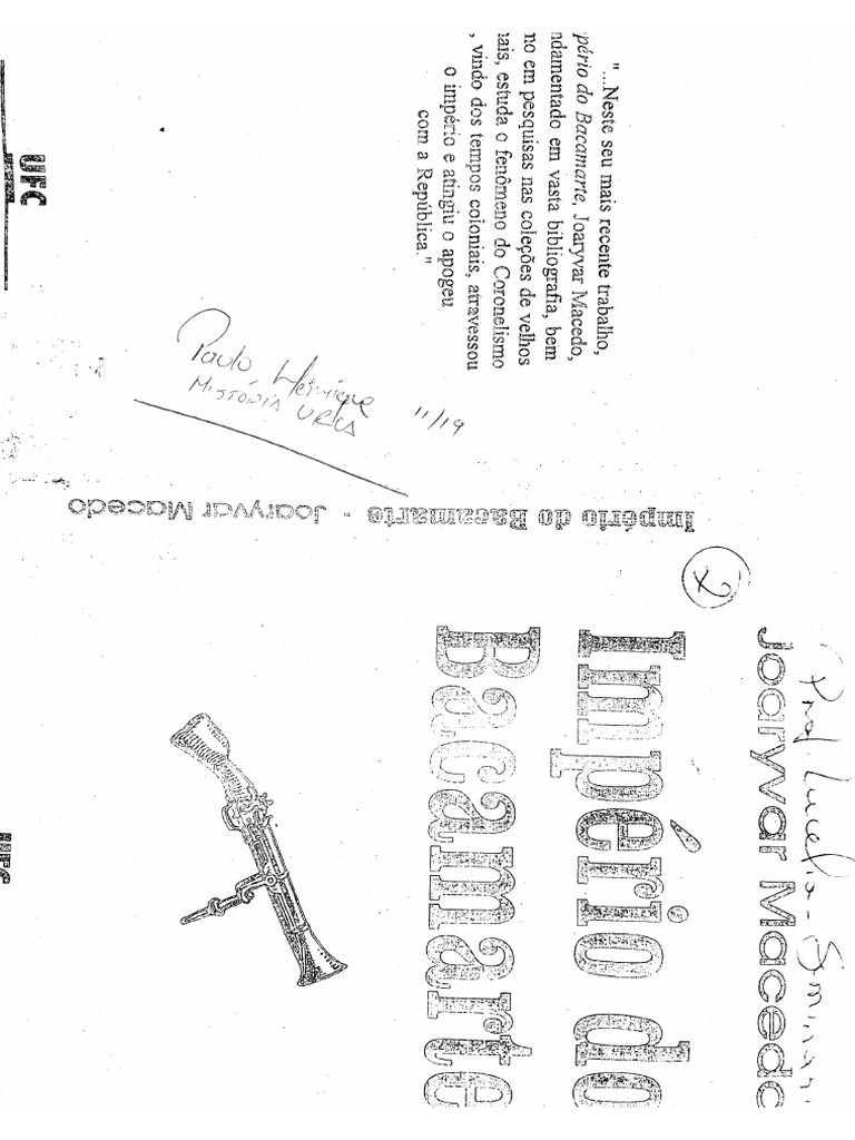 Minha parte Império do Bacamarte uma abordagem sobre o coronelismo no ...