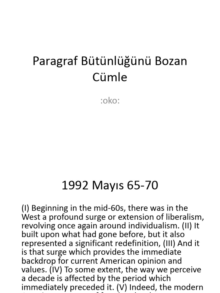 Anlam Bütünlüğünü Bozan Cümle Örnek Çözüm | PDF | Writing | Cuneiform
