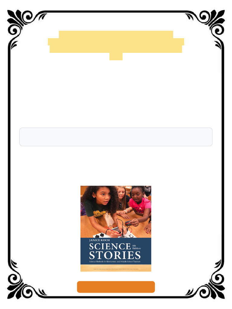 Science stories: science methods for elementary and middle school ...