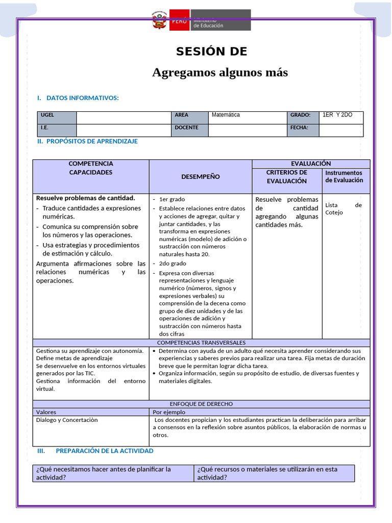 02 Mayo - Mat - Agregamos Algunos Más - Iii Ciclo | PDF | Aprendizaje ...