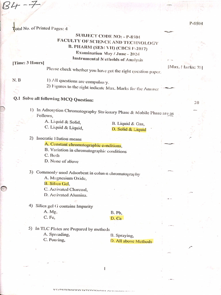 IMA PYQ Combined With MCQ | PDF