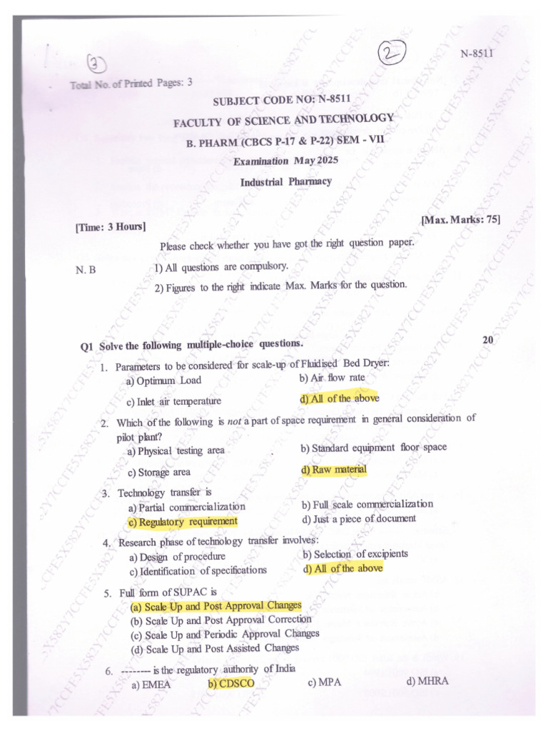 Ip Pyq With Mcqs | PDF