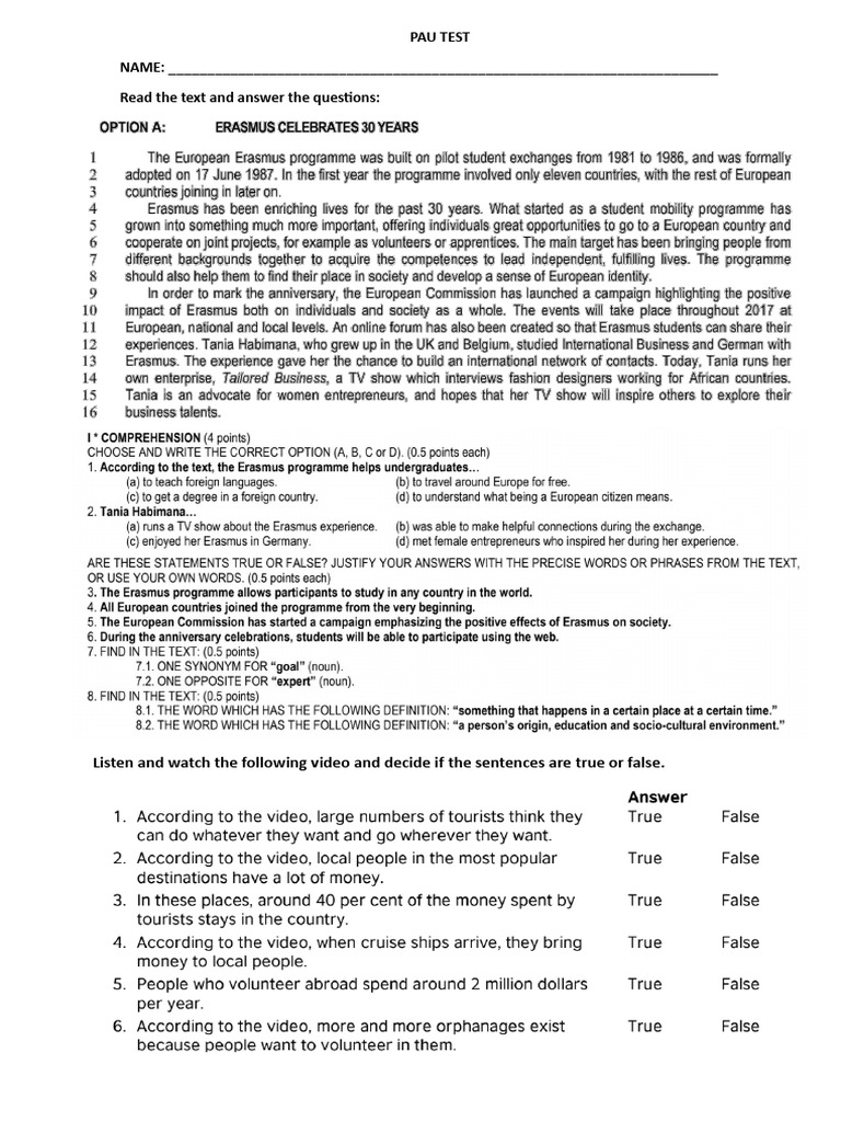 Pau Test | PDF