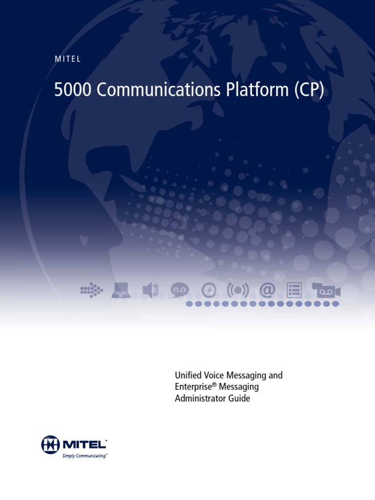 Mitel 5000 CP v5.0 Voice Mail Administrator Guide | PDF | Voicemail | Email