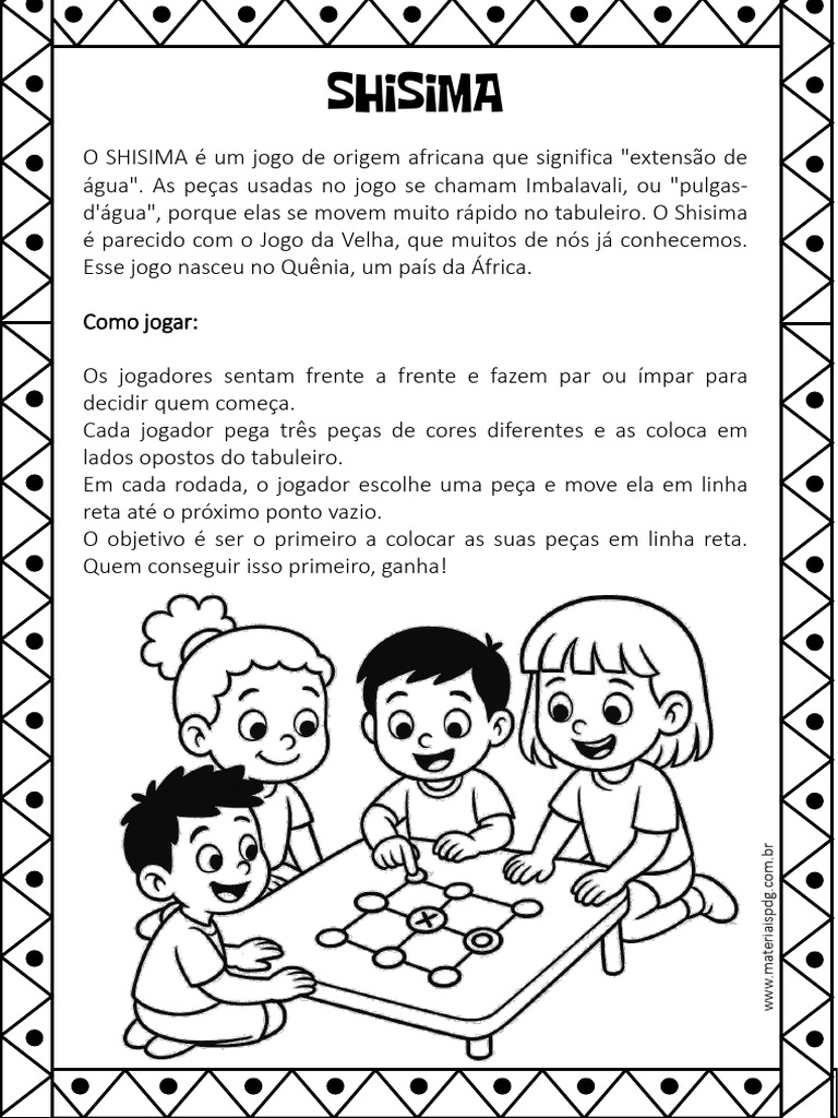 Shisima Jogo Africano Materiaispdg.com .Br Gkyfhe | PDF | Linha ...