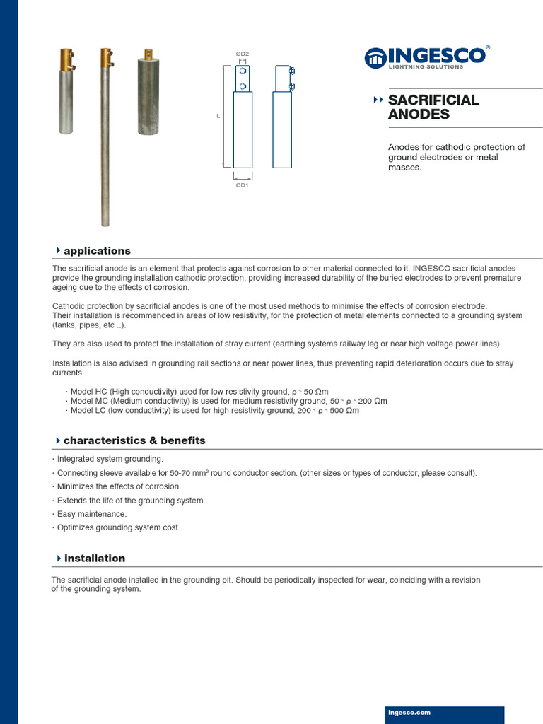 Sacrificial Anodes for Corrosion Protection | PDF | Anode | Corrosion