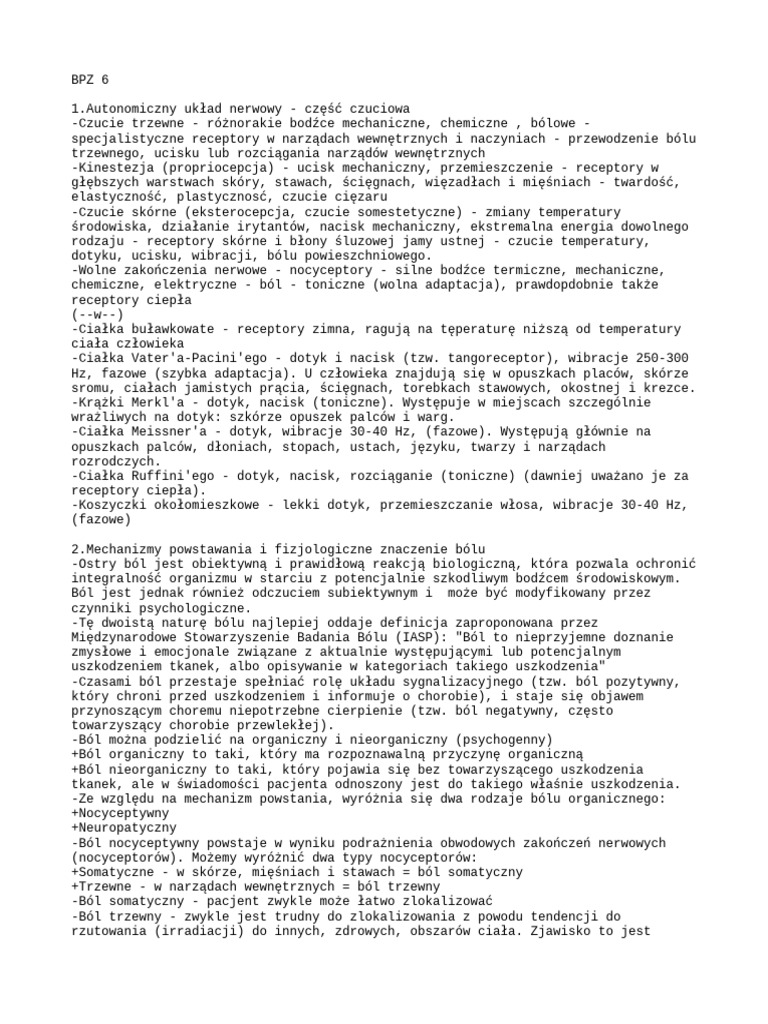 BPZ Wykład 6 | PDF