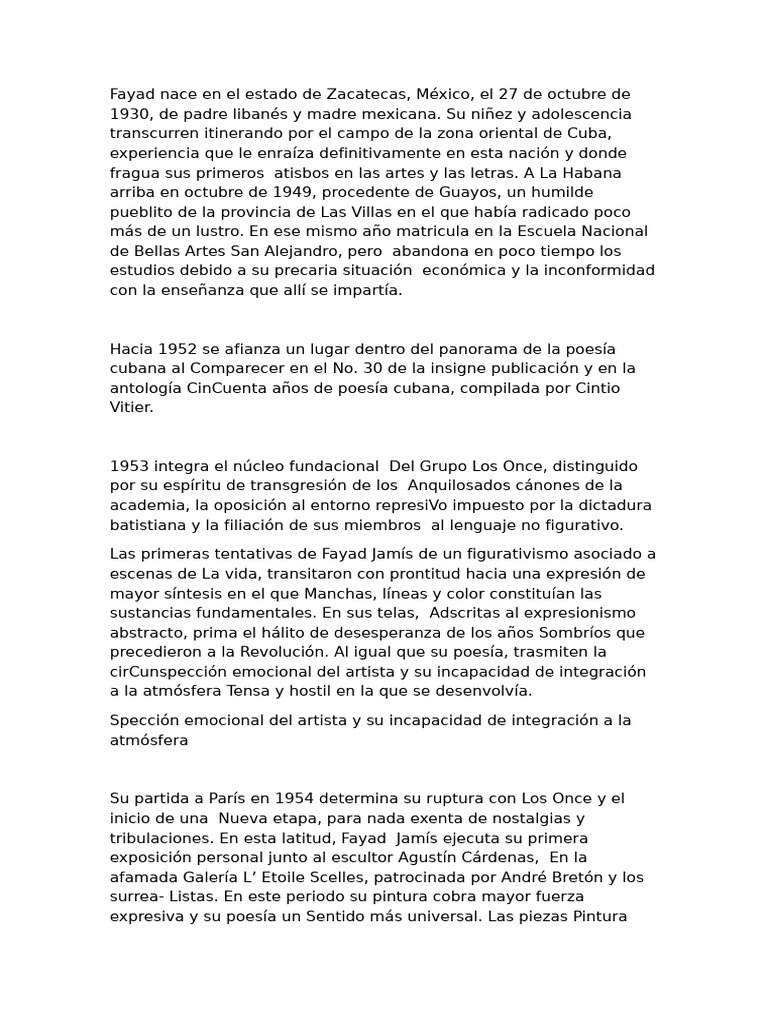 Fayad J | PDF | Cuba | Las artes