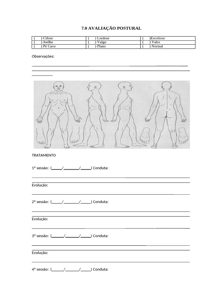 Avaliação Postural e Tratamento | PDF