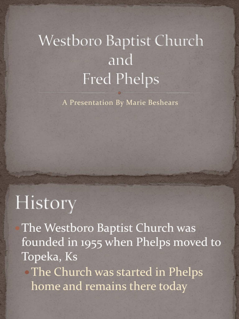 Westboro Baptist Church | PDF | Protestantism | Baptists