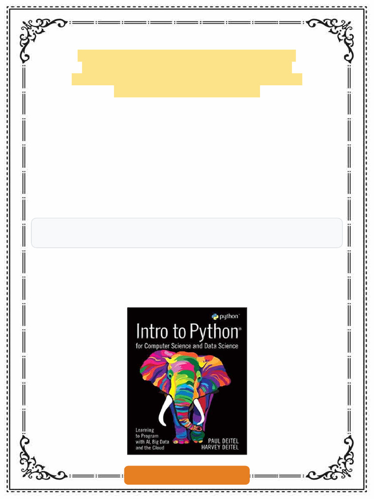 (eBook PDF) Intro to Python for Computer Science and Data Science ...