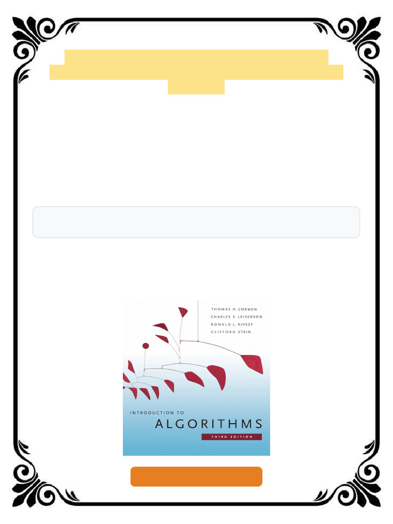 Introduction to Algorithms Third Edition Cormen Thomas H ebook full ...